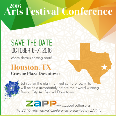 Save the Date for the 2016 Arts Festival Conference! - ZAPP® Blog