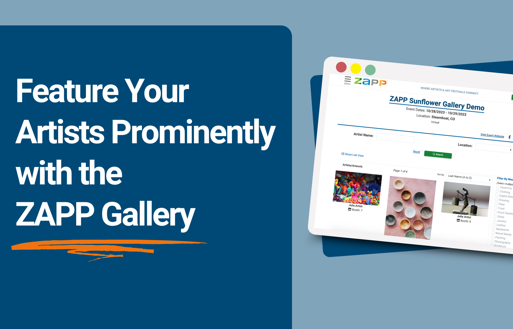 Feature Your Artists Prominently with the ZAPP Gallery - ZAPP® Blog